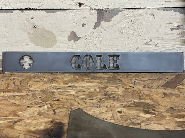 Custom Metal Firefighter Turnout Locker Nametag – WeiserRiverFab